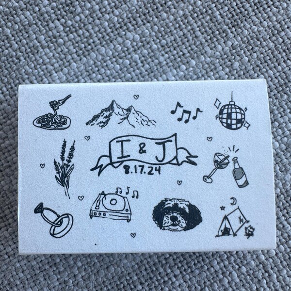 Custom Matchbox Design, Matchbox Template, Personalized Matches for ...