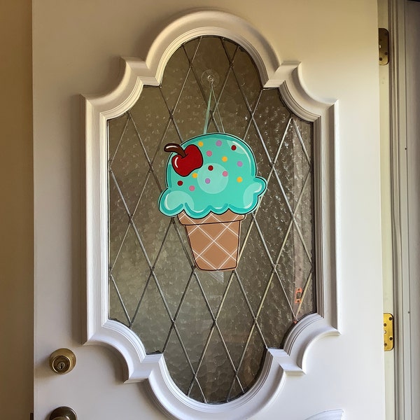 Ice Cream Door Hanger, Summer Decor, Ice Cream Decor, Summer Sign ...