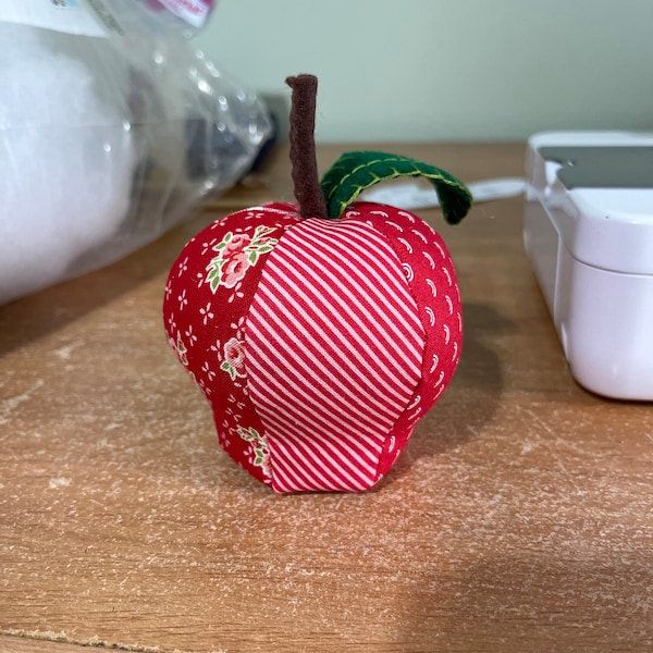PDF Sewing Pattern for Scrappy Apple Pincushion and Ornament Instant ...
