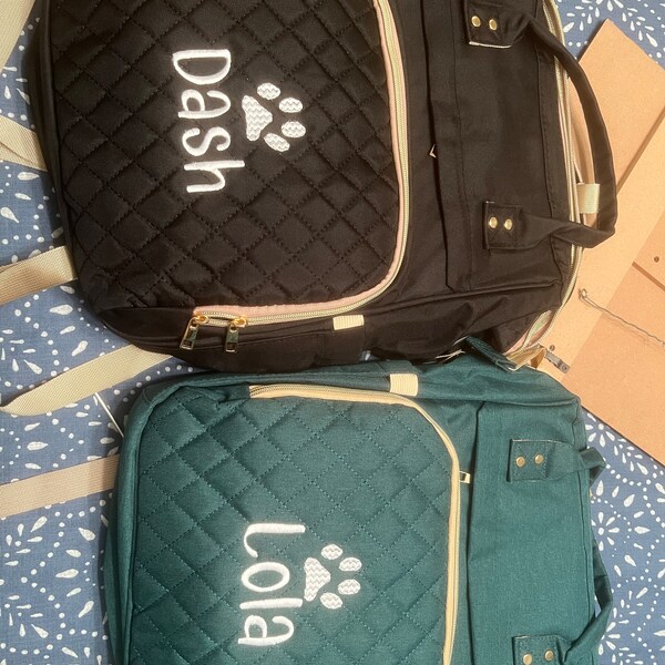 Personalized Pet Tote | Backpack | Pet Bag | Personalized Dog Bag ...