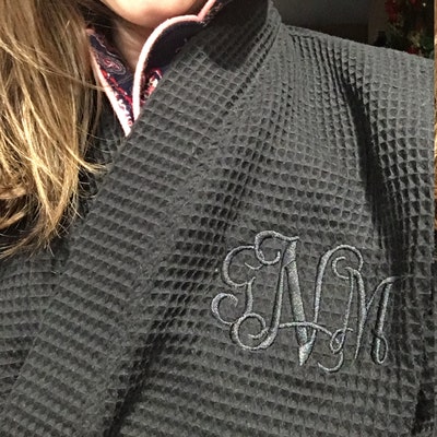 Personalized Bath Robe, Monogrammed Bath Robe, Women's Waffle Robe ...