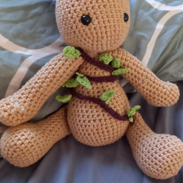 Cute Amigurumi Groot Crochet Pattern Beginner Groot Crochet DIY Toys ...