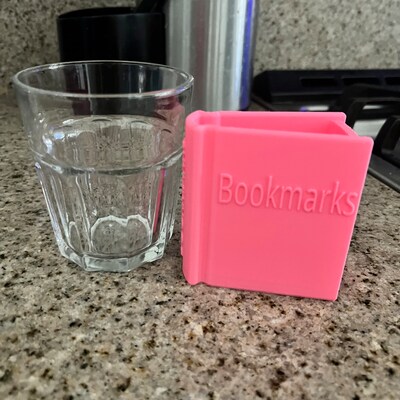 3D Printed Book Shaped Bookmark Holder Bookmark Display Book-style ...