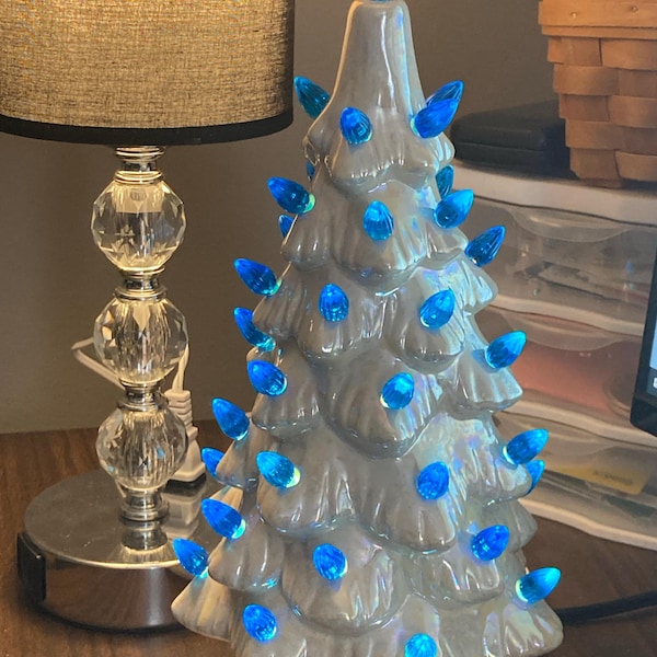 Ceramic Valentine Tree Night Light - Etsy