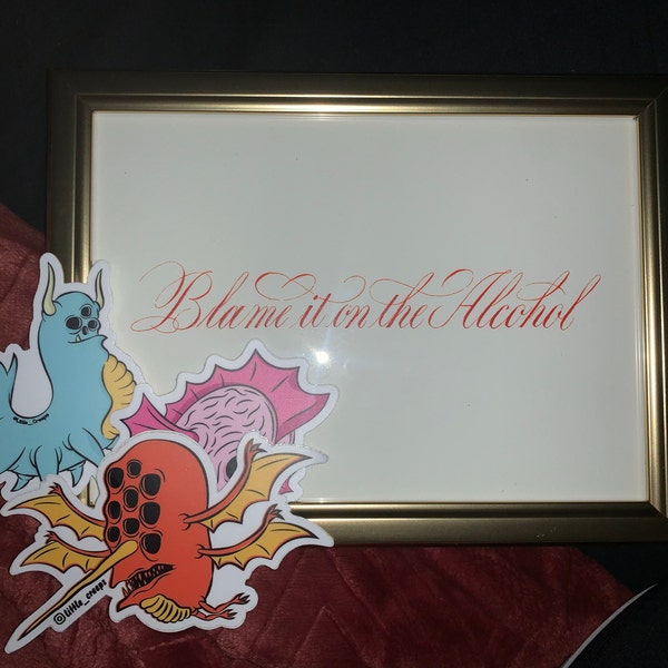 Home is Where the Fart is | Calligraphy Print Art Decor 7" X 5" - Etsy