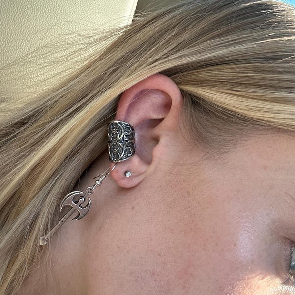 Front and Back Triangle Earrings, Triangle Earrings, Ear Jacket ...