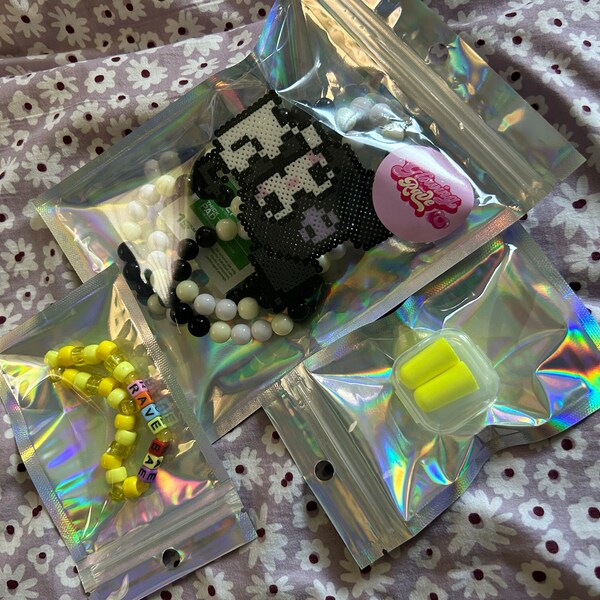 Unicorn Rave LED Pacifier Perler Necklace - Etsy