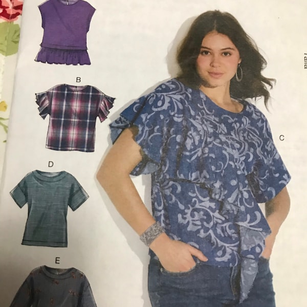 Sewing Pattern Women's Blouse Pattern, Pullover Tops Pattern, Loose Fit ...