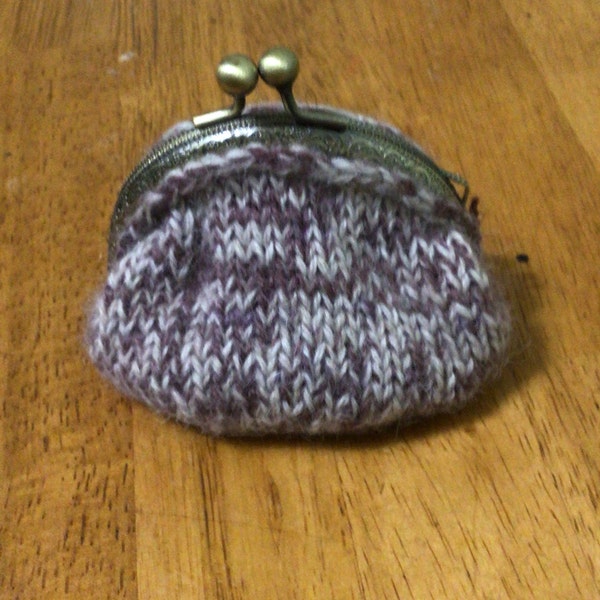 KNITTING PATTERN ⨯ Coin Purse Knit Pattern, Easy Knitting Pattern ...
