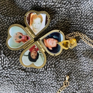 4 Photo Heart Locket,4 Photo Locket,family Locket,multi Photo Locket ...