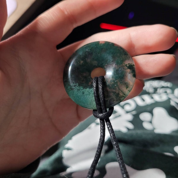 Black Obsidian Pi Stone, Pi Stone With Adjustable Cord - Etsy