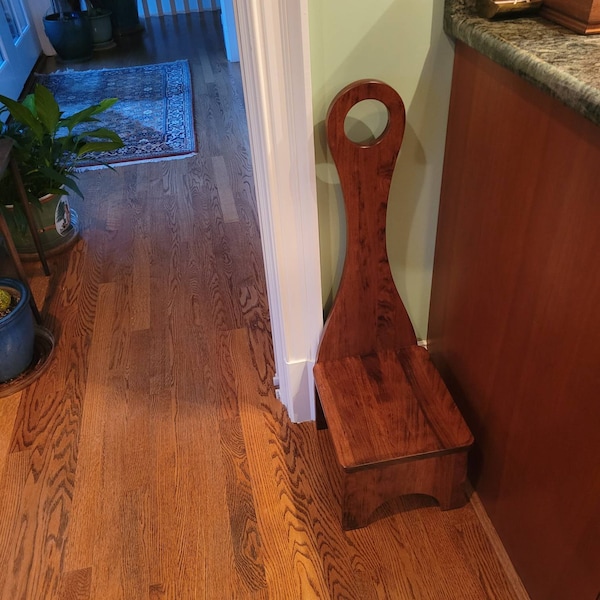Step Stool With Handle / Wood Bench / Solid Hardwood! (not Plywood ...
