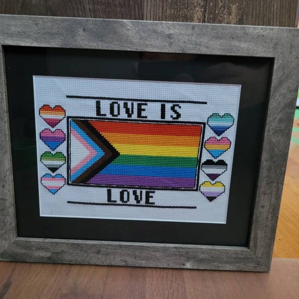 Safe Space Intersectional Flag - Ally/pride - LGBTQ+ - Cross Stitch ...