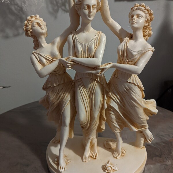 Three Graces Statue Sculpture Figurine Aged Patina Goddess 10 Inches - Etsy