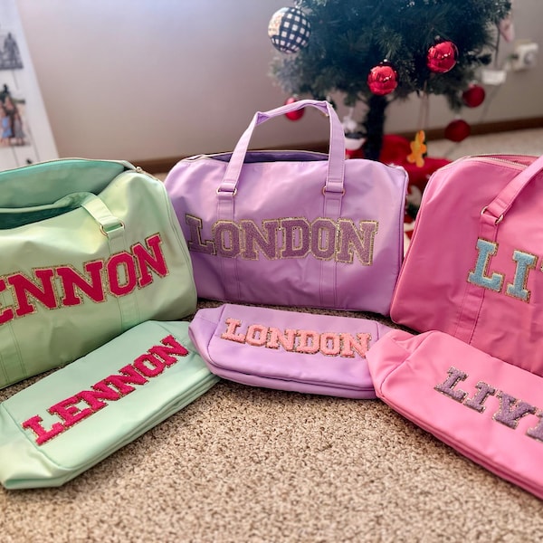 Personalized Lunch Box Bag Customizable Lunch Bag Nylon Chenille ...