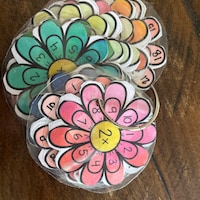 Waldorf SUBTRACTION Flower Printable, Math Wheels 0-10, WATERCOLOR ...