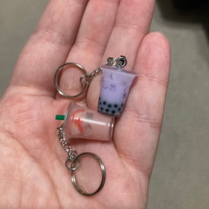Boba Milk Tea Keychain, Bubble Tea Drink Keychain - Etsy UK
