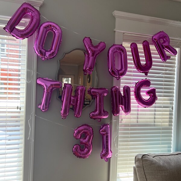 21st Birthday Decorations, Do Your Thing 21 Balloon Banner, Birthday ...