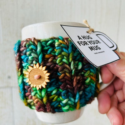Crochet PATTERN Hug Your Mug Cozy Crochet Pattern Rustic Farmhouse Hug ...