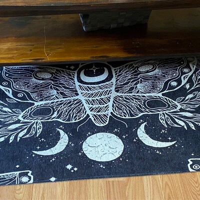 The Moth Rug Starry Night Firefly Area Rug Butterfly Floor Mat - Etsy