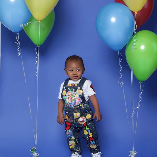 Boys Birthday Overalls | Denim Overalls | Custom Birthday Overalls ...