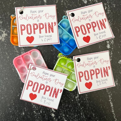 Hope Your Valentines Day is Poppin Digital Printable Pop It Valentine ...