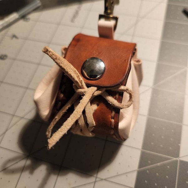 PDF Pattern. Leather Drawstring Coin Pouch - Etsy