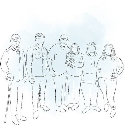Custom Group Portrait Group Line Art Family Portrait Custom - Etsy