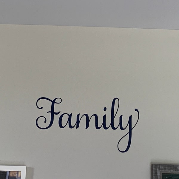 Family Wall Decal Family Sign Vinyl Decal Home Decor Family Decal for ...