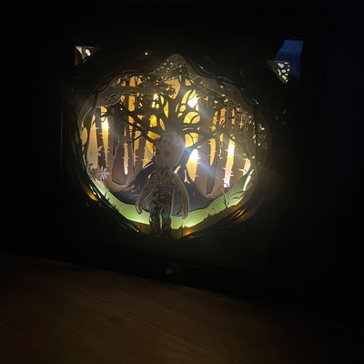 Coraline Halloween Inspired 3D Lighted Shadow Box - Etsy