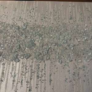 Beige and Taupe Glass Painting, Beige Glass Painting, Gold Glass Art ...