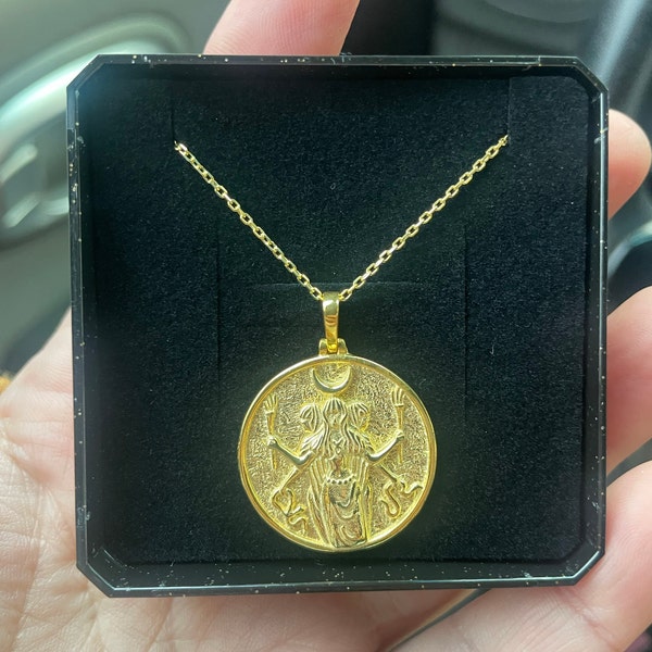 HECATE Triple Goddess Sterling Silver 925K Handcrafted Coin Necklace ...