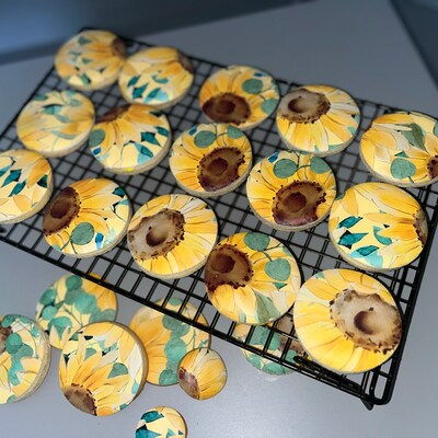 Watercolor Sunflower Digital Paper, Watercolor Floral Seamless, Flower ...