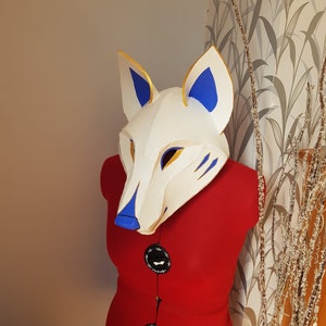 Kitsune Fox Mask Digital Pattern for EVA Foam With Video Tutorial - Etsy