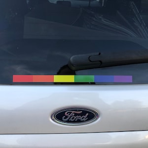 LGBT Gay Pride Rainbow Flag Car Vinyl Decal or Magnet Outdoor - Etsy