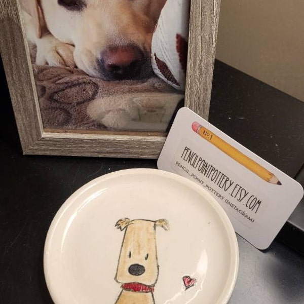 Cute Small, Hand-thrown Dish With a Dog Face. - Etsy