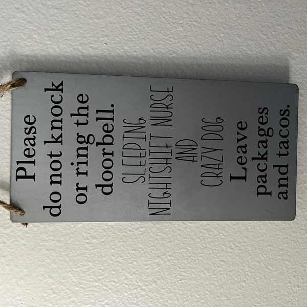 Baby Sleeping Do Not Disturb Shhh It's Nap Time No Solicitation Sign ...