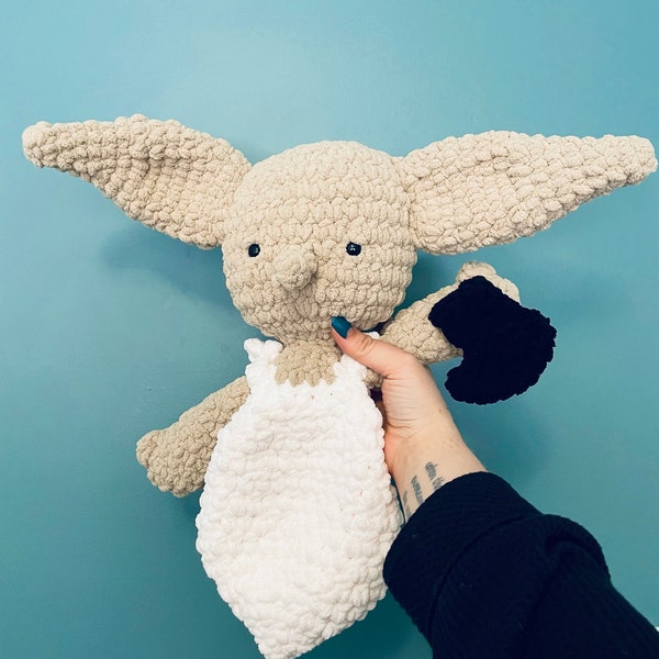 The House Elf Snuggler, Amigurumi Pattern, Potter Pals Crochet Pattern ...
