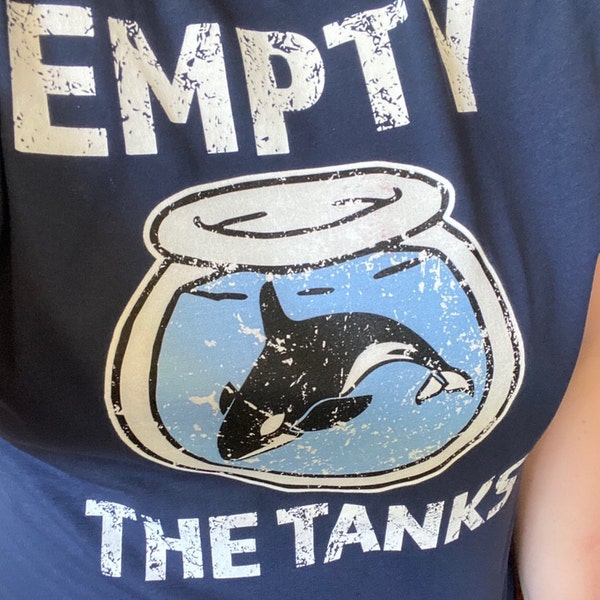 Empty the Tanks - Free the Orca Whales Unisex T-shirt - Etsy