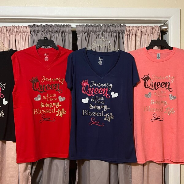 January Queen Svg, January Birthday Queen SVG, January Birthday SVG ...