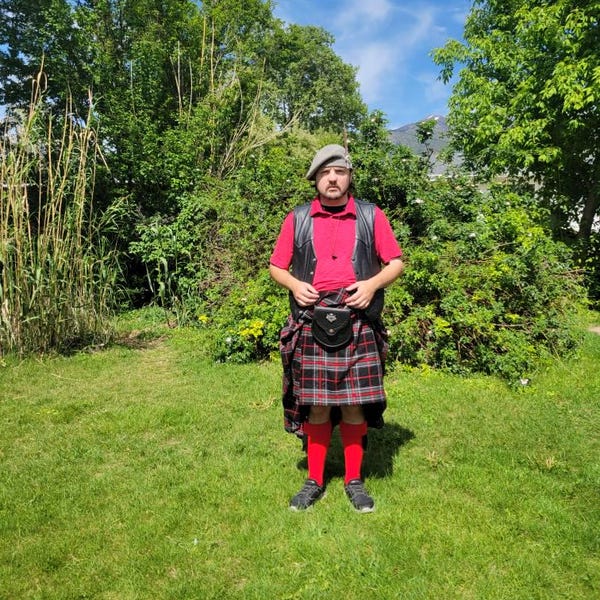 Men's Wool Scot Bonnet Tam Hat Scottish Highlander Traditional Kilt ...