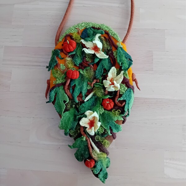 Grape Bag / Bunch of Grapes / Gift for a Woman / Shoulder Bag / Felted ...