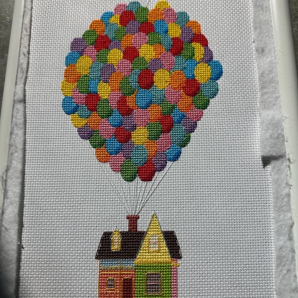 PATTERN - Balloon House - Up! Inspired Cross Stitch Pattern Download - Etsy