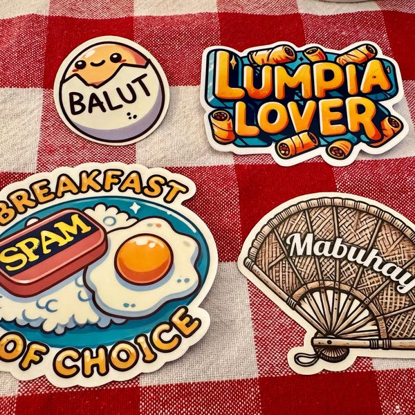 I Love Filipino Food Sticker – Celebrate Filipino Cuisine! Funny ...