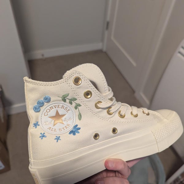Planets, Stars, Moons, Universe Embroidered Shoes, Custom Embroidered ...