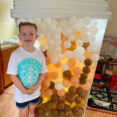 Coffee Cup Balloon Template DIY, Coffee Cup Balloons, Coffee Balloon ...