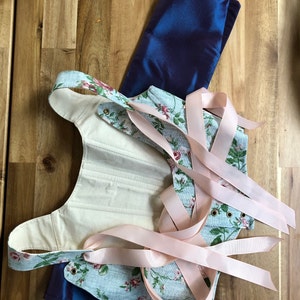 Regency Empire Corset in BLACK Fabric Corset Top Bra - Etsy