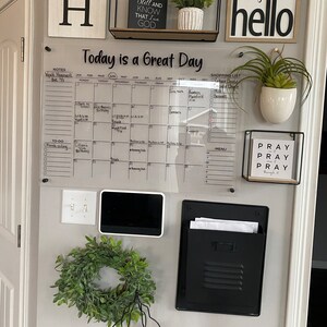 Large Acrylic Calendar Monthly & Weekly Planner for Wall - Etsy