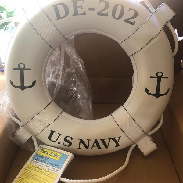 Custom Life Ring - USCG Life Ring | Boat Wedding | Custom Boat Decor ...