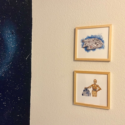 Star Wars Alphabet Poster, Star Wars A-Z, Star Wars Watercolor Art ...